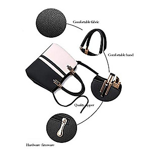 SMALLBLUER Women Soft Patent Leather Handbags Ladies Shoulder Evening Crossbody Bags Trendy Hobo Totes Clutches-Orange