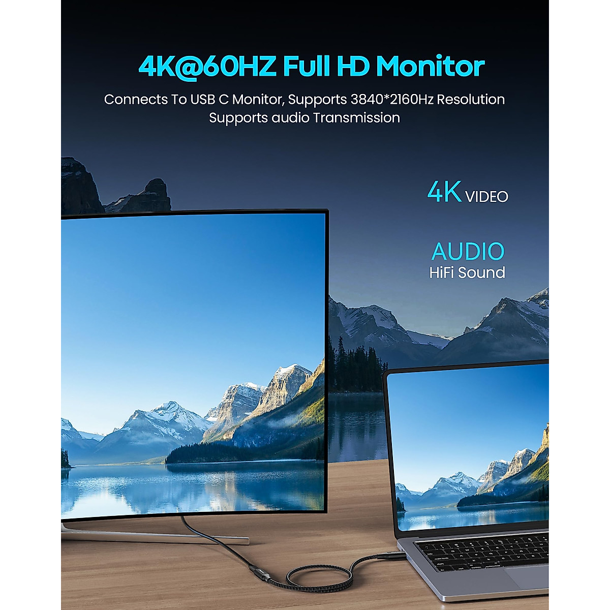 CLEEFUN 10ft USB C Extension Cable, 3.2 Male to Female, 5Gbps Data & 4K Video Sync, 100W Fast Charging for USBC Hub, Laptop, Tablet, Phone