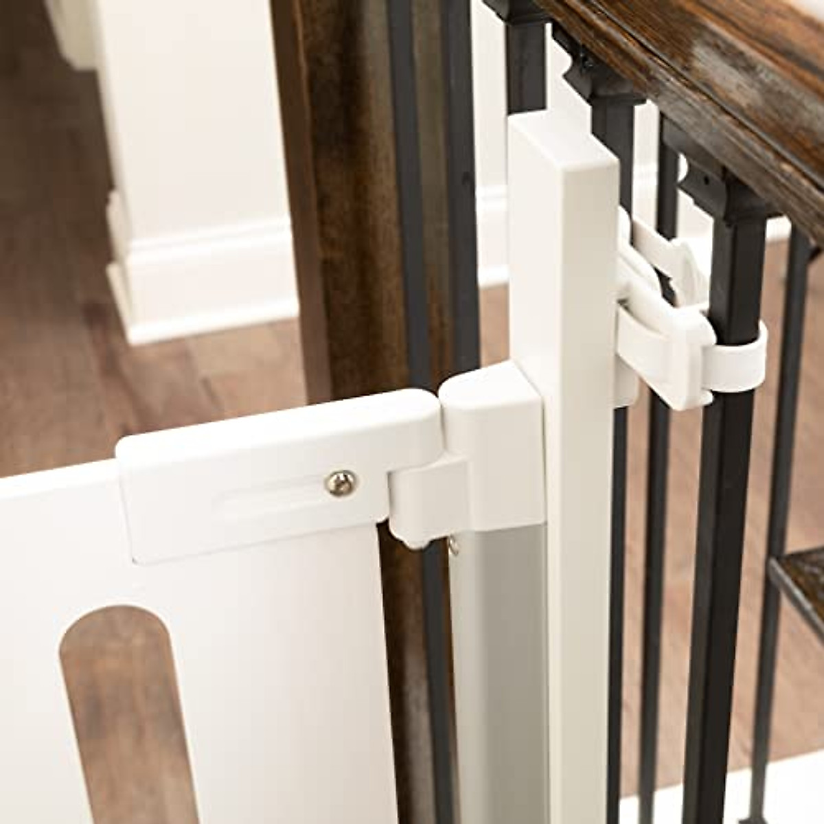 Qdos Safety Universal Stair Mounting Adapter for All Baby Gates | Slate | Universal Solution for Gate Installation on Banisters and Spindles - No Screws in Banister - Easy Installation