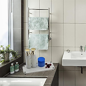 2 Pack Fast Drying Sink Caddy,Instant Dry Sink Organizer,Diatomaceous Earth Tray,Water Absorbing Stone Quick Dry Pad Kitchen Bathroom Soon Neat Absorbent Drying Soap Holder Rack Saddle (Grey-White)