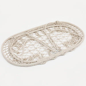 MoNiBloom Double Swing Chair with 3 Cushions for Outside, Large Hanging Macrame Swing Chair for Indoor/Outdoor Relax, Adult Hammock Boho Chair Max 700 lbs Capacity for Porch Balcony Backyard, Beige