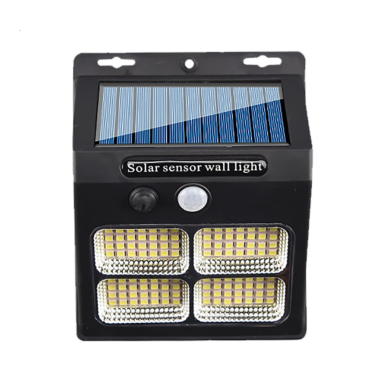 IZENGATE Solar Lights Outdoor, PIR Motion Sensor 3 Modes Solar Security Lights IP65 Waterproof Solar Lights Outdoor Solar Wall Lights for Front Door, Backyard, Garage, Deck, Pathway,Porch (112LED)