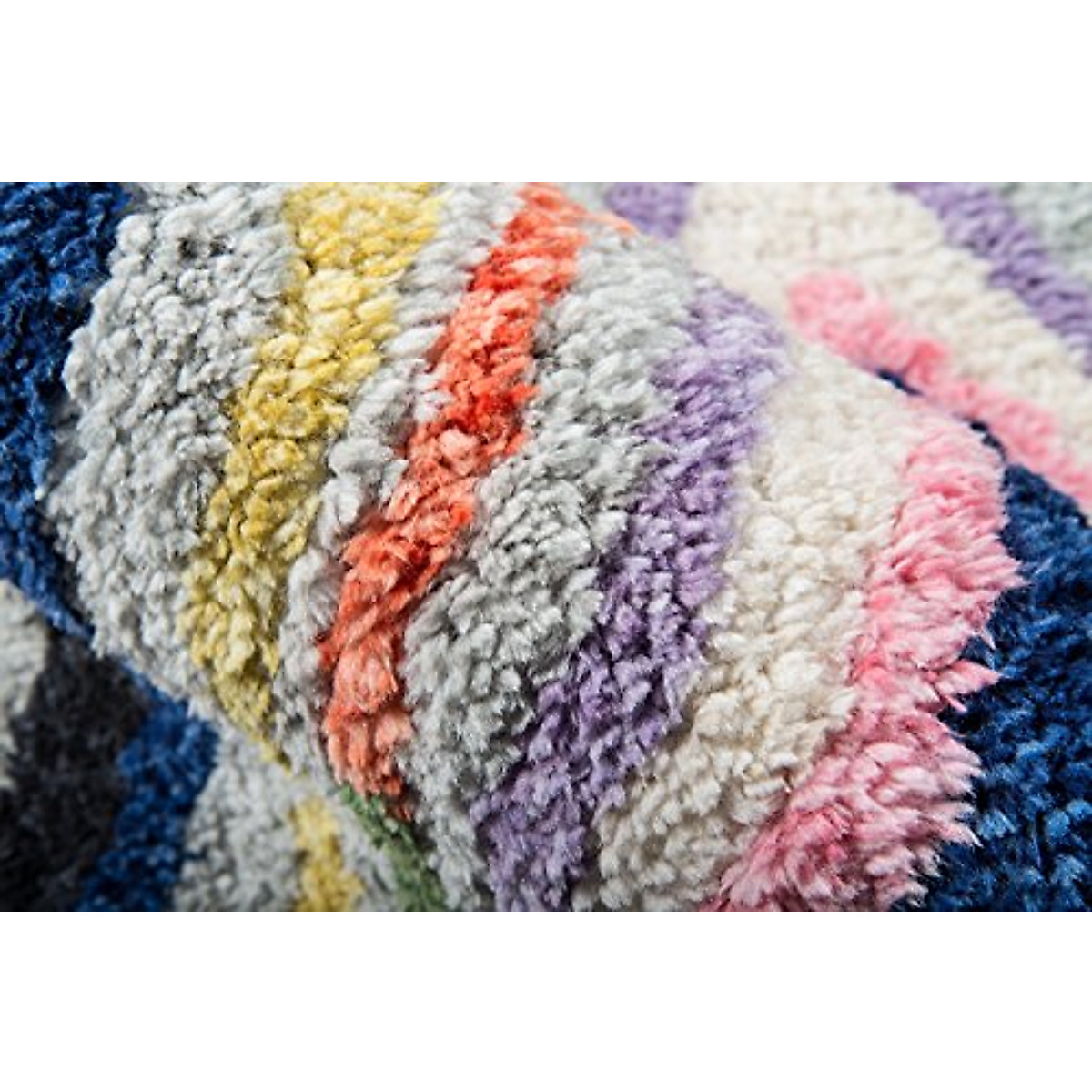 Novogratz Bungalow Collection Notch Area Rug, 9'0" x 12'0", Multicolor