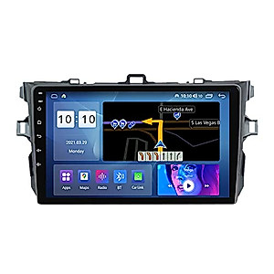 Android 11 Car Stereo Double Din for Toyota Corolla 2009 2010 2011 2012, 9 Inch Car Radio Built in Car-Play Android Auto GPS Navigation IPS Touchscreen Support BT FM AM, 2GB RAM 32GB ROM