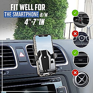 Tanaview Cell Phone Holder for Car, Phone Holder Mount Dashboard & Windshield Universal Car Mount Phone Holder Desk Stand for All Smartphones