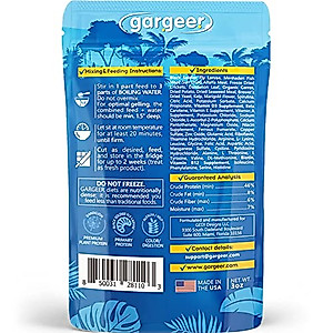 Gargeer 3oz Bearded Dragon Food. Complete Gel Diet for Both Juveniles and Adults. Proudly Made in The USA, Using Premium Ingredients, Fortified Gourmet Formula. Enjoy!