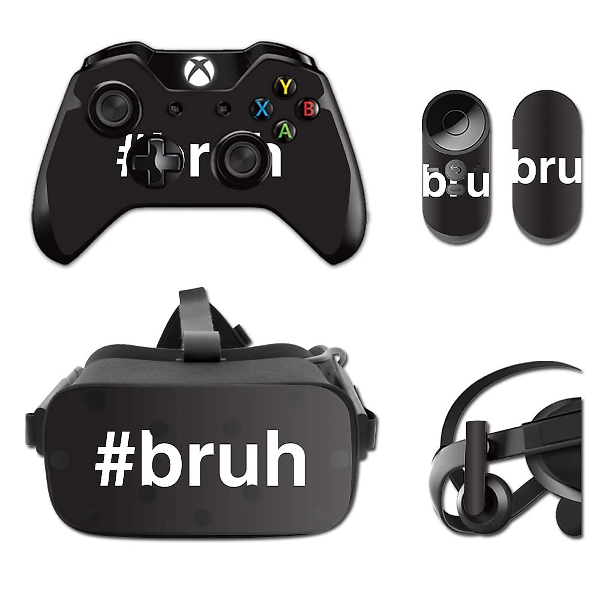 MightySkins Skin Compatible with Oculus Rift CV1 – Bruh | Protective, Durable, and Unique Vinyl Decal wrap Cover | Easy to Apply, Remove, and Change Styles | Made in The USA