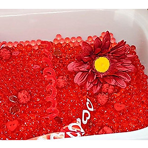 True Red Polymer Water Gel Beads for Vase Filler Table Centerpieces (8 oz. Will Yield 6 Gallons)
