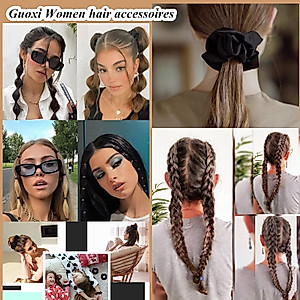 GUOXI Hair Scrunchies For Women,Brown Accessories Set,Seamless Nylon Soft Elastic Ties,Ropes Ponytail Holder Bands Thick and Curly（805PCS）