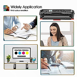 Cool Toner Compatible Toner Cartridge Replacement for Canon 055 055H MF743Cdw Toner for Canon imageCLASS MF741Cdw MF746Cdw MF745Cdw MF743 LBP664Cdw Printer (Black, with Chip, 1-Pack)