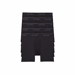 Calvin Klein Men's Micro Stretch 5-Pack Boxer Brief, 5 Black, Medium