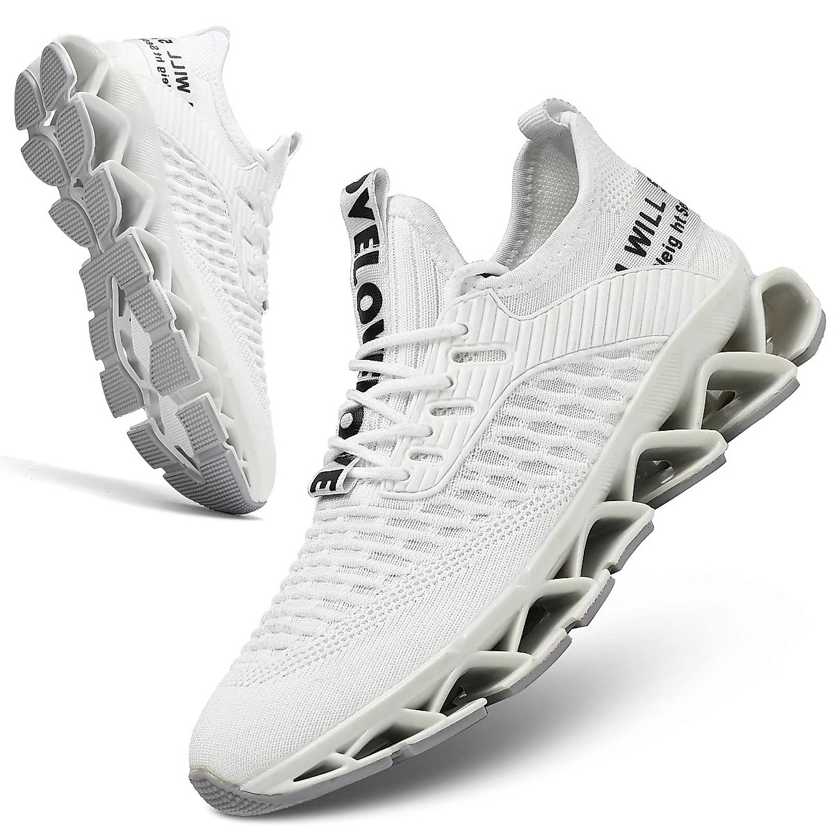 Womens Slip on Running Walking Shoes Blade Tennis Casual Fashion Sneakers Comfort Non Slip Work Sport Athletic Trainer Black/Red