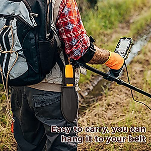 NUOSHIKE Metal Detector Digger Tools with Coin Probe, 7.48 inch Blade, Heavy Duty Serrated Edge Digger,Garden Knife with Sheath for Belt Mount