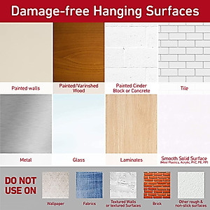 Command Broom and Mop Grippers Wall Hook, Damage Free Hanging Wall Mount Broom and Mop Holder, No Tools Household Cleaning Organizer for Living Spaces, 1 Hanger and 2 Command Strips