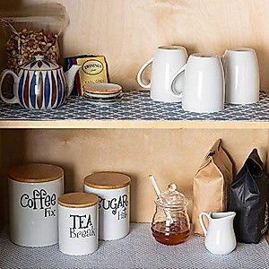 DII Fridge & Shelf Liner Collection Non-Adhesive, Cut to fit, Machine Washable, 12x20, Stonewash Blue Lattice, 2 Piece