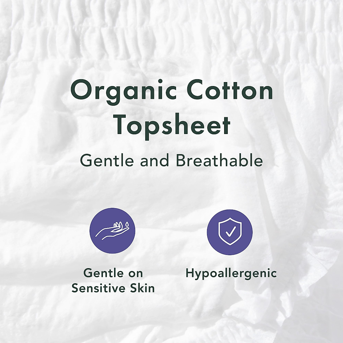 Rael Disposable Underwear for Women, Organic Cotton Cover - Incontinence Pads, Postpartum Essentials, Disposable Underwear, Unscented, Maximum Coverage (Size S-M, 20 Count)