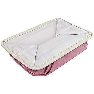 Sorbus Fabric Storage Cubes 15 Inch - Big Sturdy Collapsible Storage Bins with Dual Handles - Foldable Baskets for Organizing -Decorative Storage Baskets for Shelves | Home & Office Use -3 Pack| Pink