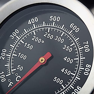 1Pc 3" Face 1000F Thermometer Temperature Gauge BBQ Barbecue Charcoal Grill Smoker