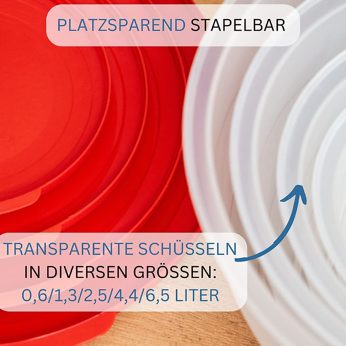 Westmark 9 Piece Container Set Olympia, one size, Red