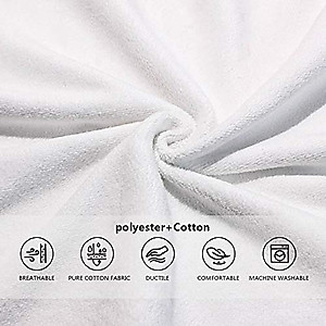 visesunny Funny Grey Cat Hand Towel for Kitchen Bathroom Decor Soft Absorbent Cotton Dish Towel with Hanging Loop Botton Cleaning and Drying Washcloth