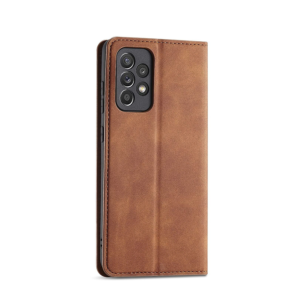 ZZXX for Samsung Galaxy A52 5G Case Wallet,Galaxy A52 Wallet Case with Card Holder Kickstand Magnetic Soft Leather Flip Fold Case for Samsung Galaxy A52S 5G Case(Brown 6.5 Inch)