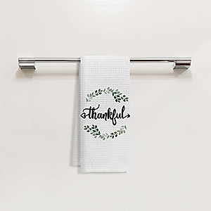 Inspirational Quote Thankful Hand Towels Kitchen Towels Dishcloths, Housewarming Towels Kitchen Towels Dish Towels Hand Towels,Gifts for New House New Apartment Women Men Mom