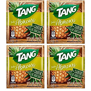 TANG Suco Sabor Abacaxi 25 grs. - 4 Pack. / Pineapple Flavor 0.88 oz. - 4 Pack.