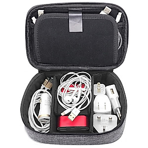 sisma Charging Cords Chargers Battery Travel Organizer (Grey) + Xbox Series X|S Controller Travel Case (Black)