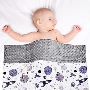 Boyoung Baby Blanket, Soft Minky Warm Blanket for Boy or Girl, Receiving Blanket with Double Layer Dotted Backing for Newborns 7894222 0