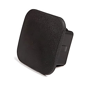 QODOLSI Pack-1 Trailer Hitch Cover Tube Plug, 2 Inches Heavy Duty Trailer Hitch Tube Cover, Trailer Hook Dust Plug Square Mouth Protection Cover (Black)