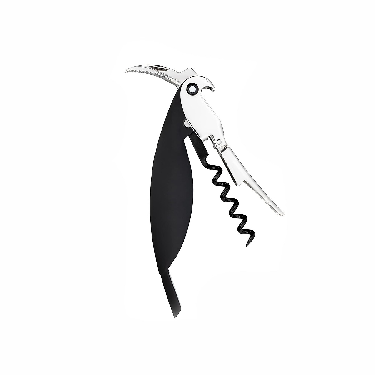 Alessi Parrot Sommelier Design Corkscrew, Black