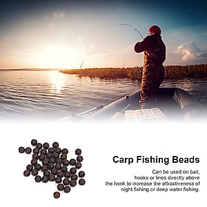 VGEBY Carp Fishing Rig Beads 50pcs Carp Fishing Beads 6mm Diameter Soft Carp Fishing Rig Beads Carp Fishing Accessories(Brown) Portableelectronicdevicemount Other Fishing Tools and Accessories