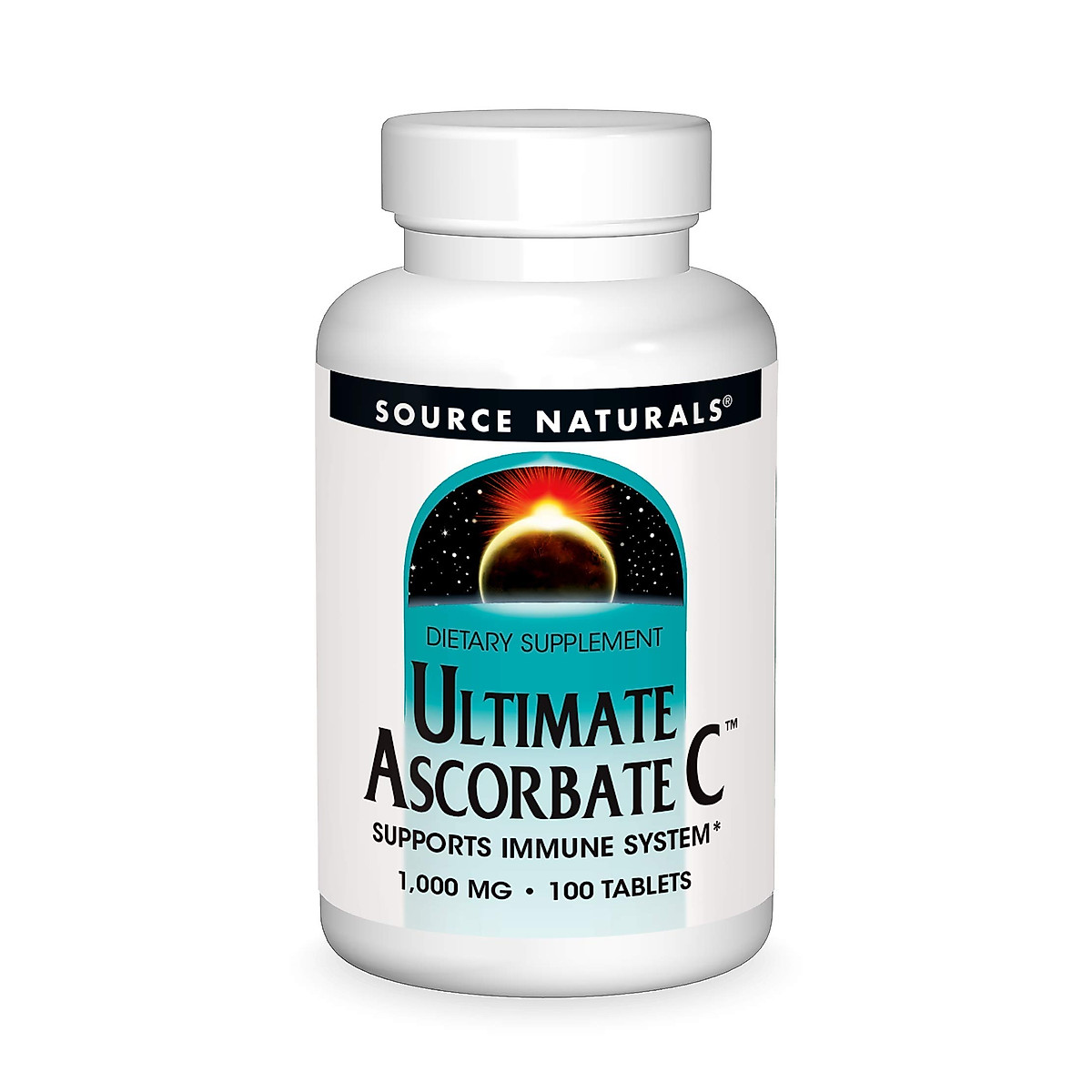 Source Naturals Ultimate Ascorbate C - Vitamin C - 2000 mg Supports Immune System - 100 Tablets
