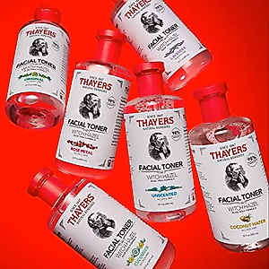 THAYERS Alcohol-Free, Hydrating, Unscented Witch Hazel Facial Toner with Aloe Vera Formula, Vegan, Dermatologist Tested and Recommended, 12 Oz (Packaging May Vary)