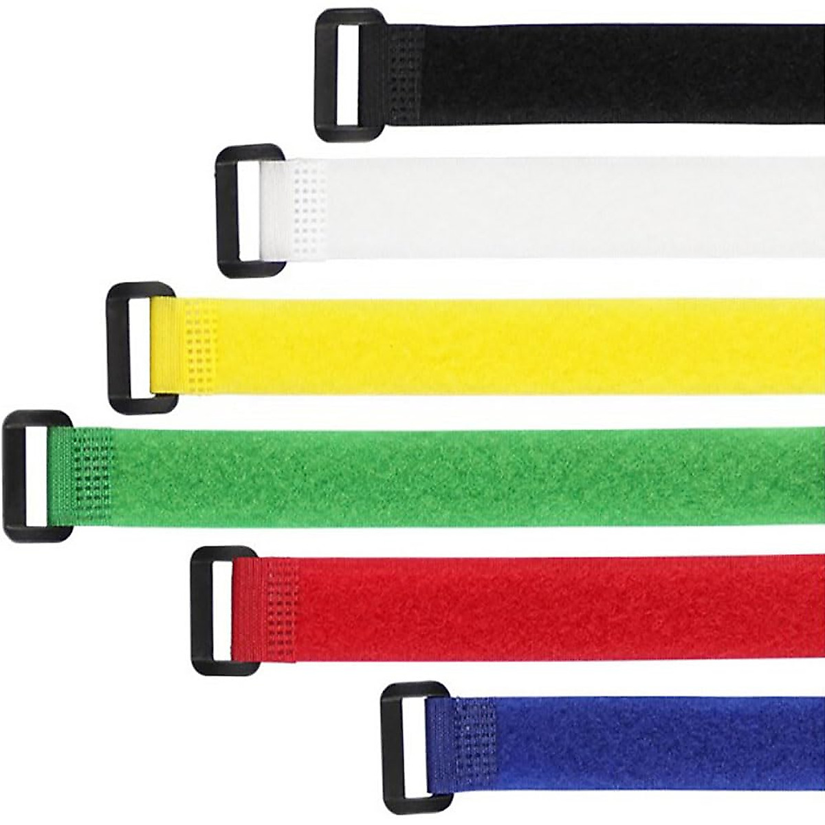 9 Pcs Bike Rack Straps Adjustable Bike Wheel Stabilizer Straps, Reusable Strap Stonger Grip with Gel for Bicycle Wheel Buckle, Wire Binding Tape (3 Colors, 1 x 23.6 Inches)