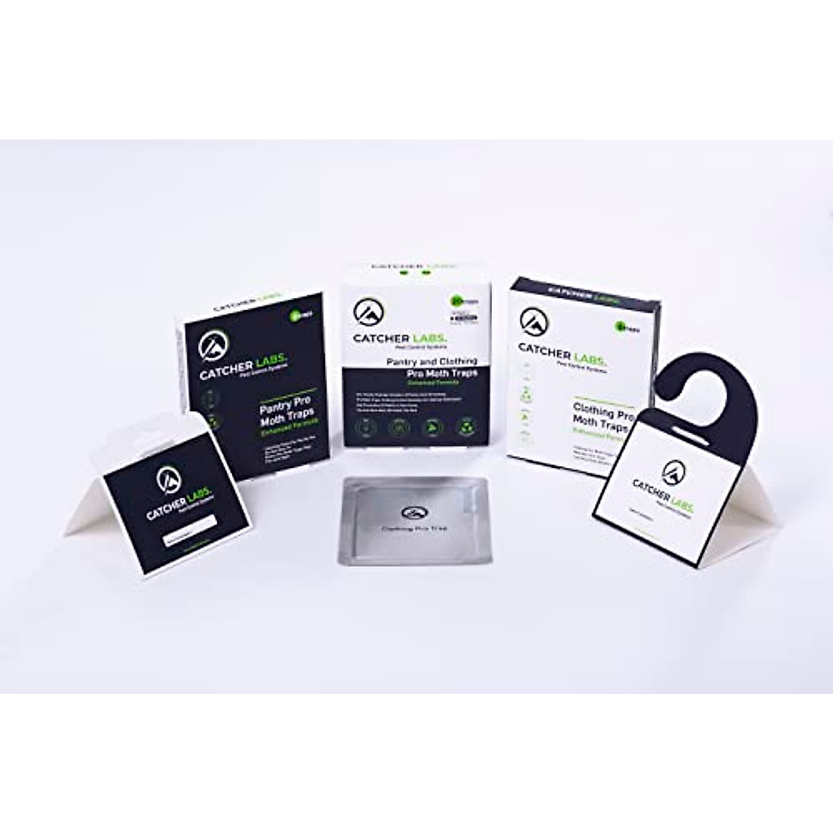 Catcher Labs Pantry & Clothing Moth Traps | Moth Traps with Pheromones | 20-Pack Non-Toxic Moth Killer | Moth Traps for Home