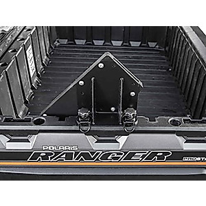 SuperATV Chainsaw Mount for Polaris Ranger and Polaris General (All Years and Models) | Includes Latch & Go Tie Downs for Easy Install | Made from Heavy-Duty UHMW | UV-Resistant Powder Coating