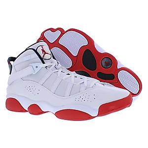 Nike Jordan Men's 6 Rings Basketball Shoes 322992-012 White/University Red 9.5