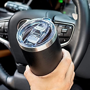 Prurex 20 oz Replacement Lid Spill Proof Splash Resistant Slider Lids for Yeti Rambler, BJPKPK and More,Straw Friendly,BPA-free(2 pack)