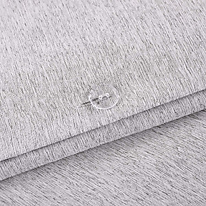 BASIC CHOICE 3 Piece Duvet Cover Set, Comforter Cover with Button Closure and 2 Pillow Cases, Standard 100 by Oeko-Tex, Gray, Queen Size