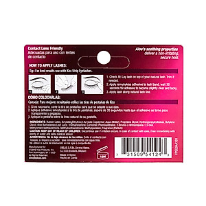 Kiss I Envy Clear 04 Eyelash Adhesive Strip with Alo 0.25 Ounce (7ml) (2 Pack)