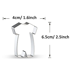 WJSYSHOP Baby Onesie Clothes Cookie Cutter - A