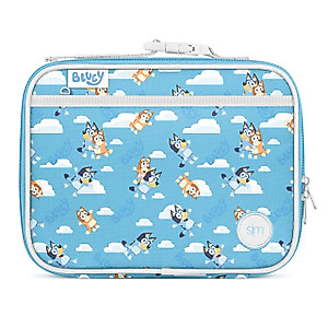 Simple Modern Bluey Kids Lunch Box for Toddler | Reusable Insulated Bag for Girls | Meal Containers for School with Exterior and Interior Pockets | Hadley Collection | Bluey Sky