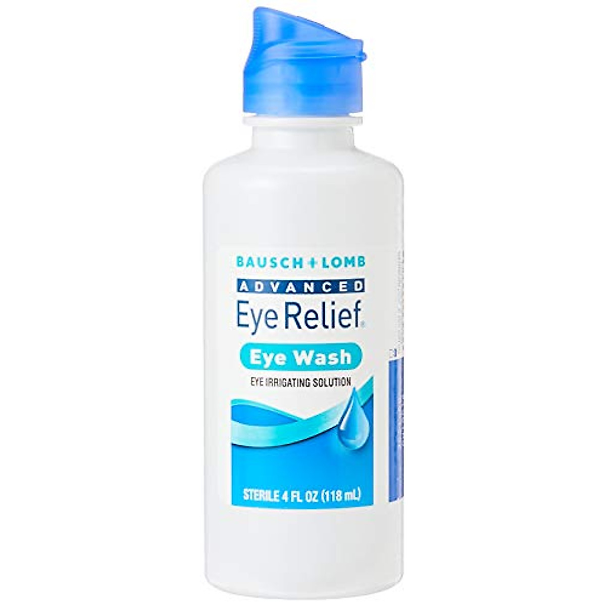 Eye Wash by Bausch & Lomb, Eye Relief Solution that Cleans, Refreshes, and Soothes, 4 Fl Oz