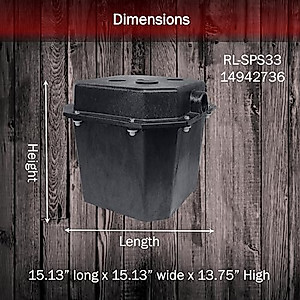 Red Lion RL-SPS33 1/3 HP, 115-Volt, 3200 GPH Under-Sink Sump Pump System with 6 Gallon Basin, Red/Black, 14942736