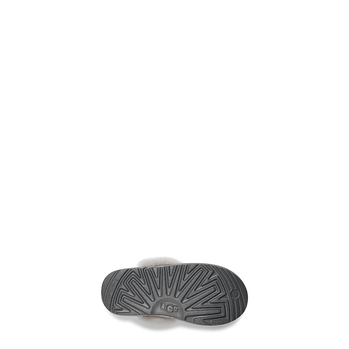 UGG Unisex-Child Cozy Ii Gel Hearts Slipper, Silver, 2 Little Kid