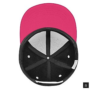 Adjustable Snapback Hat for Men Women, Vegan Vibes Unisex Hip Hop Baseball Cap Trucker Dad Hats Pink