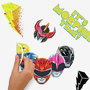 RoomMates RMK4540GM Power Rangers Peel and Stick Giant Wall Decal