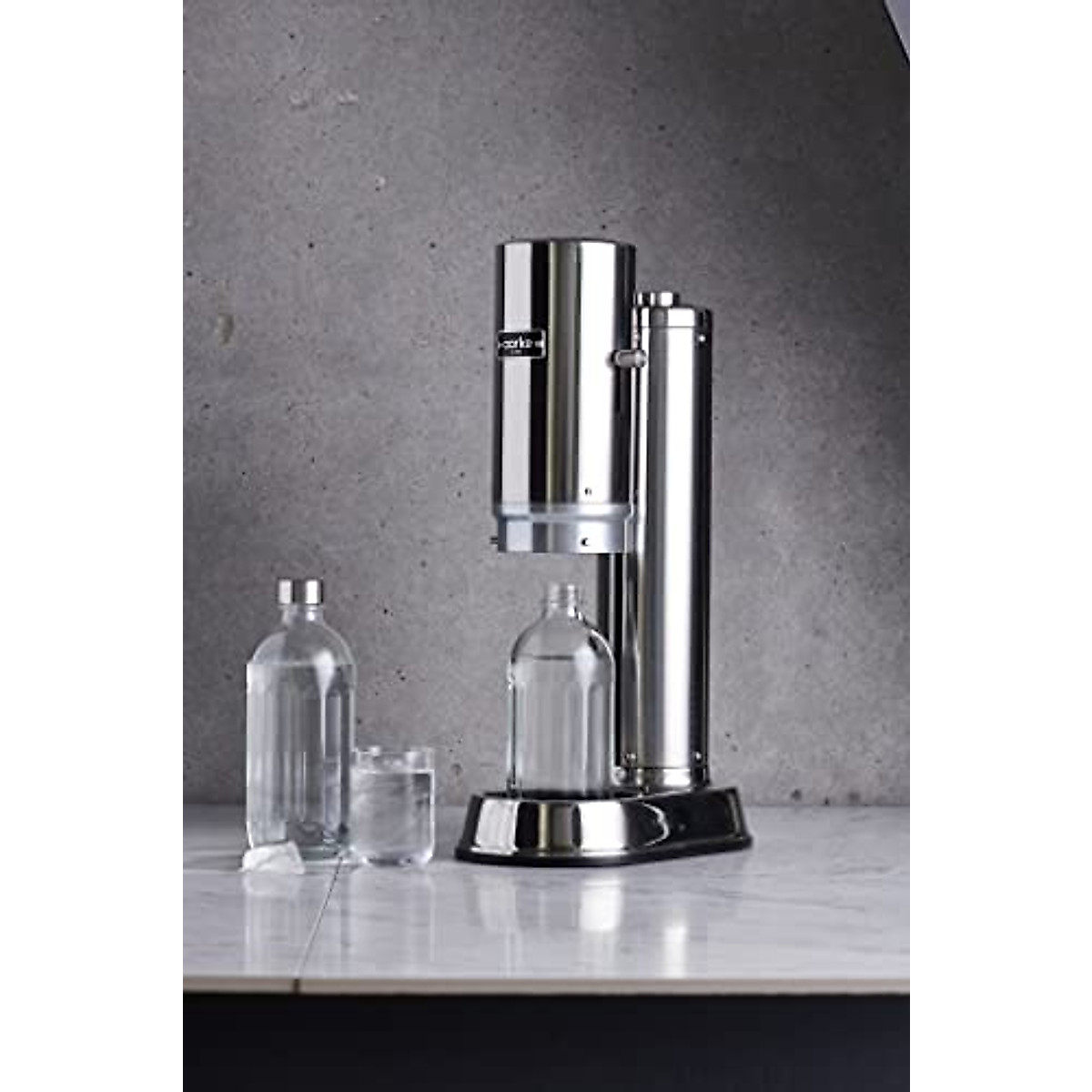 aarke Carbonator Pro Premium Carbonator/Sparkling & Seltzer Water Maker with Glass Bottle - Stainless Steel