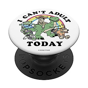Disney Pixar Toy Story Toy Friends I Can't Adult Today PopSockets PopGrip: Swappable Grip for Phones & Tablets